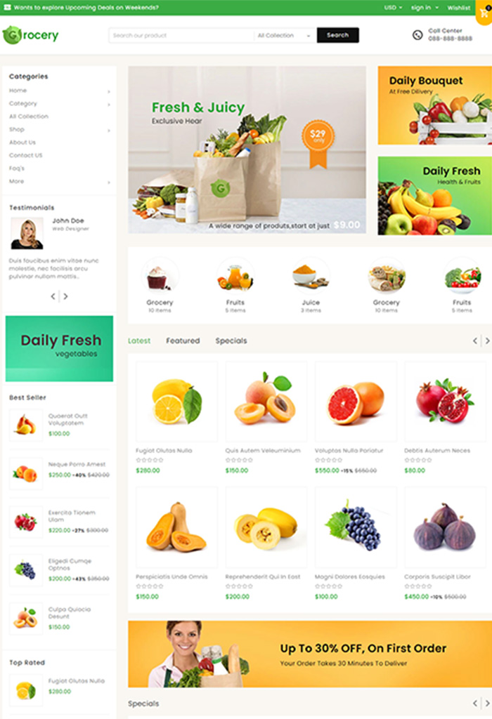 15 Best Grocery Store Shopify Themes
